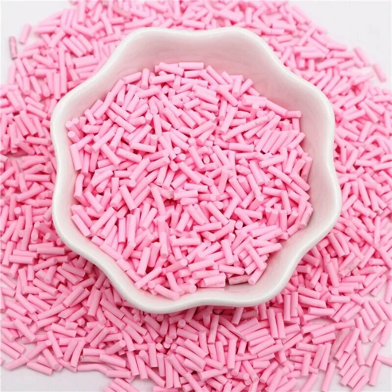 Полимерная глина heart polymer clay Розовый, pink, 10g