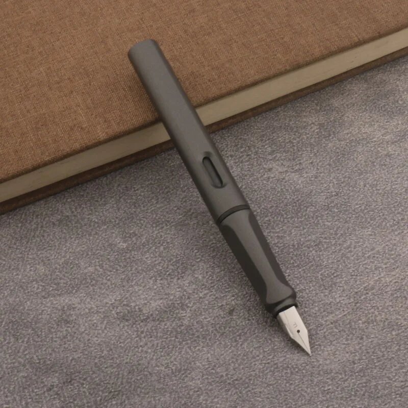 Матовая фиолетовая перьевая ручка EF/F Серый, EF NIB, Frosted gray