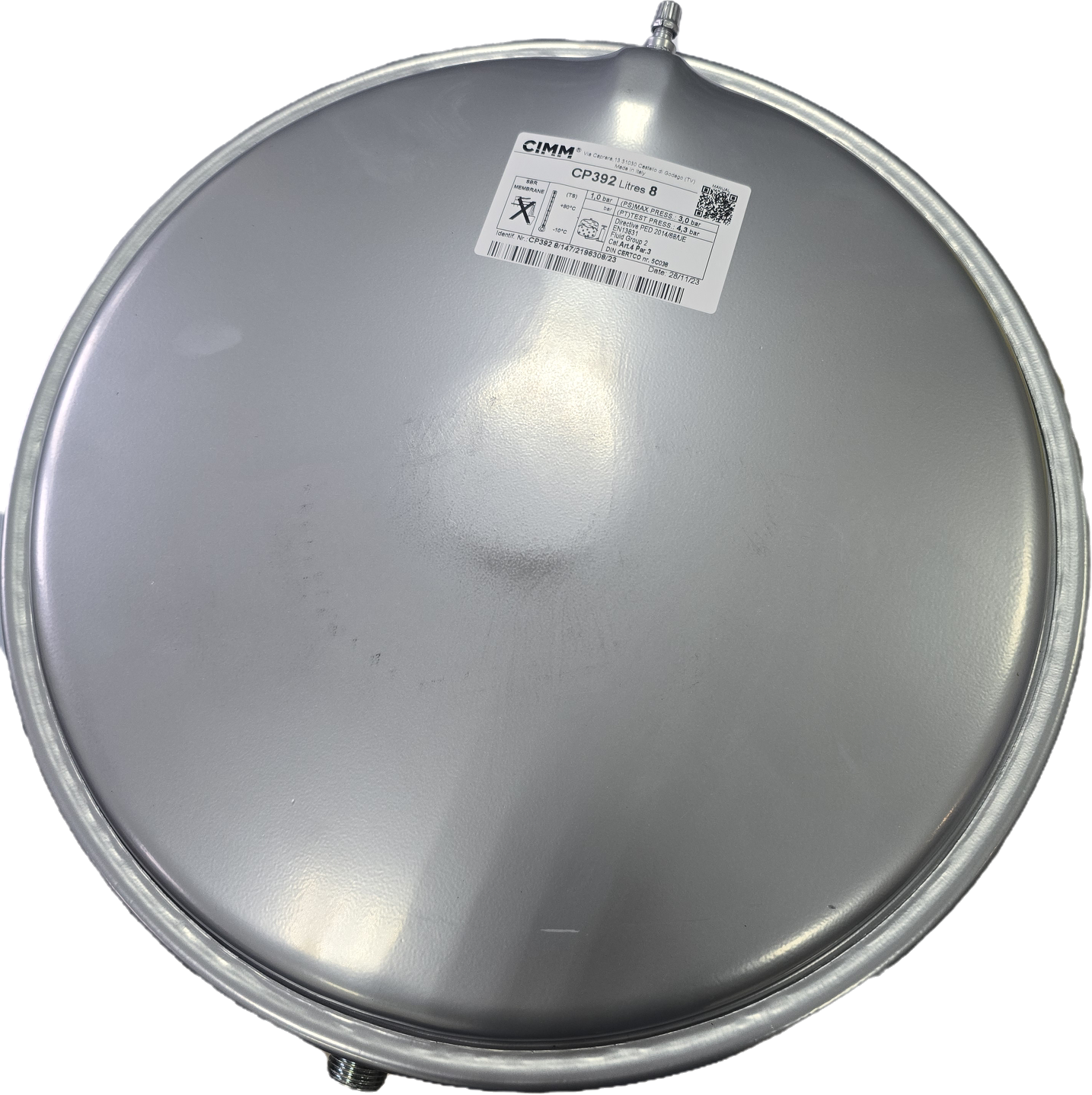 Расширительный бак 8л. 1/2, круглый, производитель CIMM, для котлов Bosch, Buderus (87161425020; 19928622)