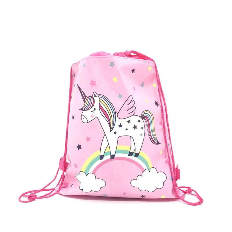 Сумка-мешок с единорогом, розовый, Unicorn-5