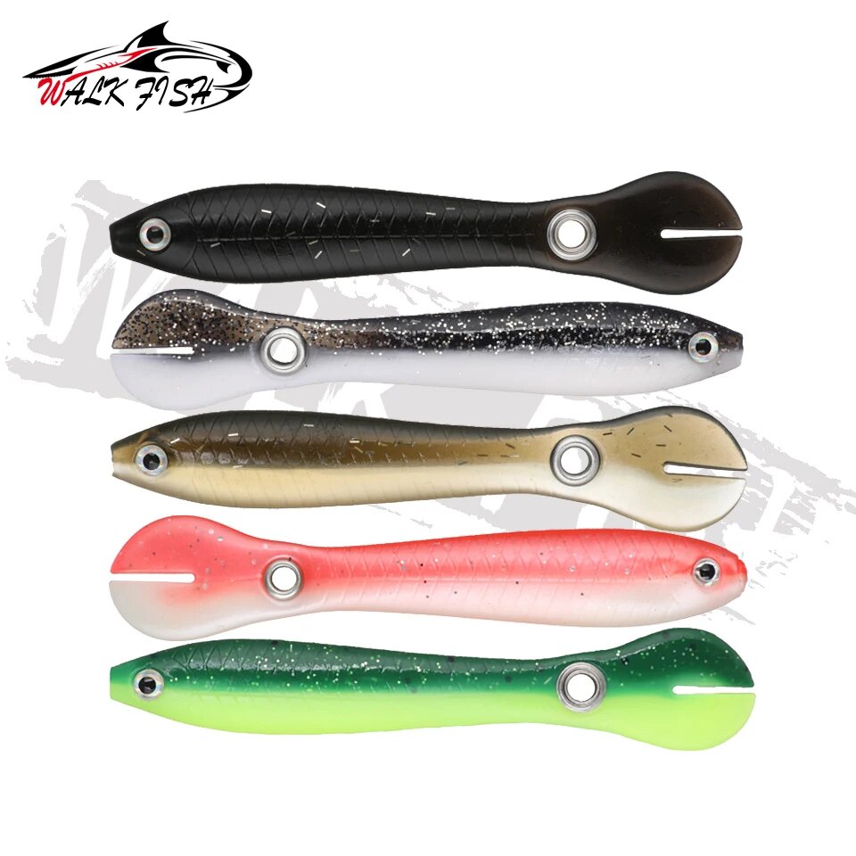Walk Fish приманка мягкая 5 шт, 10 см, Mix color