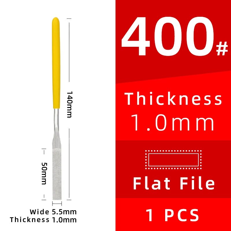 Плоский напильник 400# 1.0mm, 1 шт