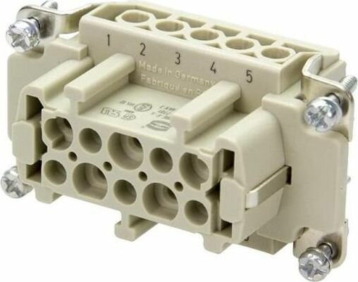 Разъем HARTING 09330102701 Разъем: прямоугольный "мама" Han E PIN: 10 10+PE размер 10В 1шт