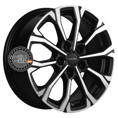 Диск автомобильный литой Khomen Wheels KHW1605 (Fluence/Juke) 16x6.5 5x114.3 et47 dia66.1 Black-FP