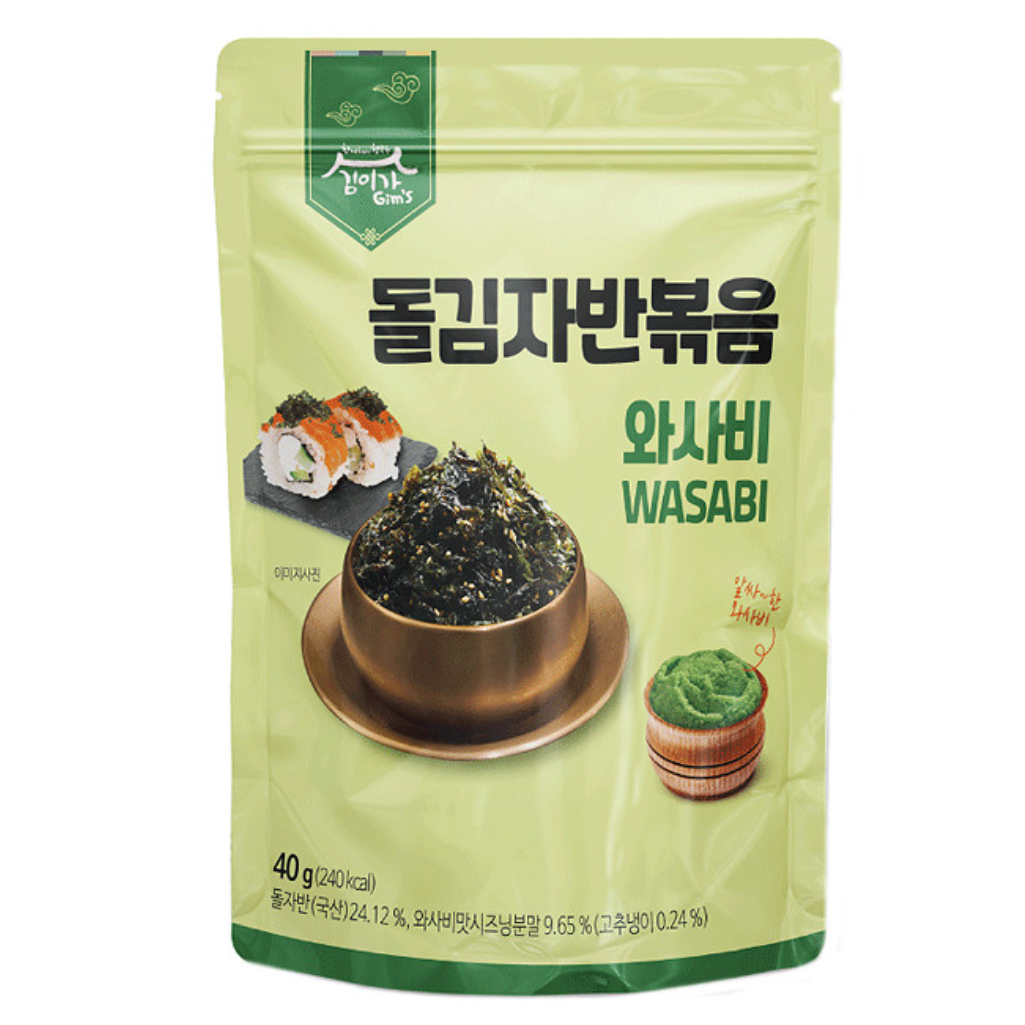 Морская капуста Kim's&Lee's Family, в хлопьях, со вкусом васаби 40 г, Южная Корея