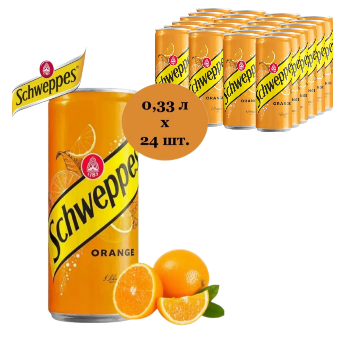Schweppes Orange 0,33л.*24шт. Schweppes Напиток газированный Польша