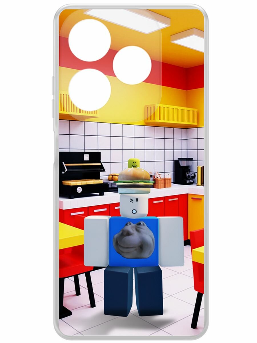 Чехол-накладка Krutoff Clear Case Roblox-Форсакен 007n7 (Forsaken 007n7) для INFINIX Smart 8