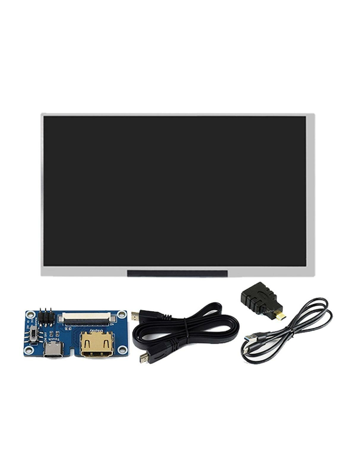 7' For RPI 5B/4B/3B+ Display Screen HDMIcompatible Capacitive Touchable Screen, 7-inch IPS/QLEDs Thin Screen Integrated