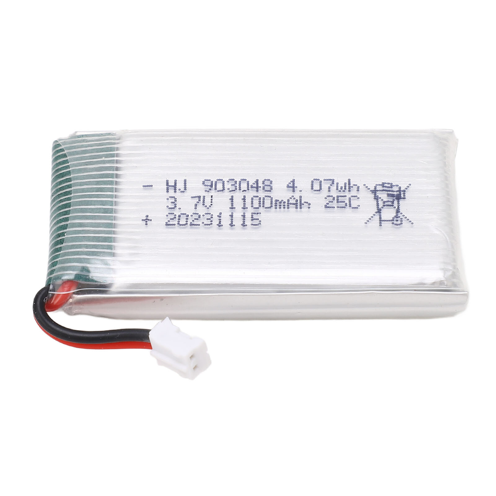 Аккумулятор 3.7V 1100mAh для дрона X5SW H5P, разъем PH2.0