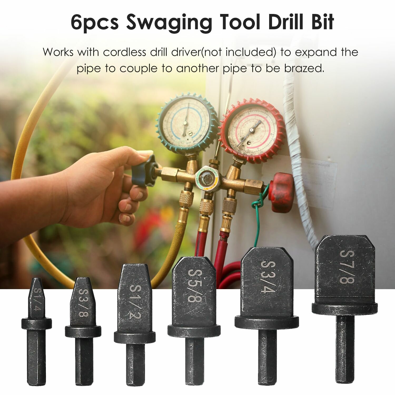 6шт обжимной инструмент для монтажа кондиционеров