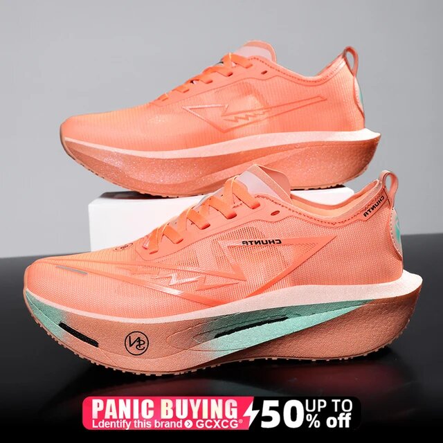 Кроссовки для бега с карбоновой пластиной, профессиональные, мужские, спортивные, дышащие и легкие, женские, удобные, нескользящие, спортивные кроссовки