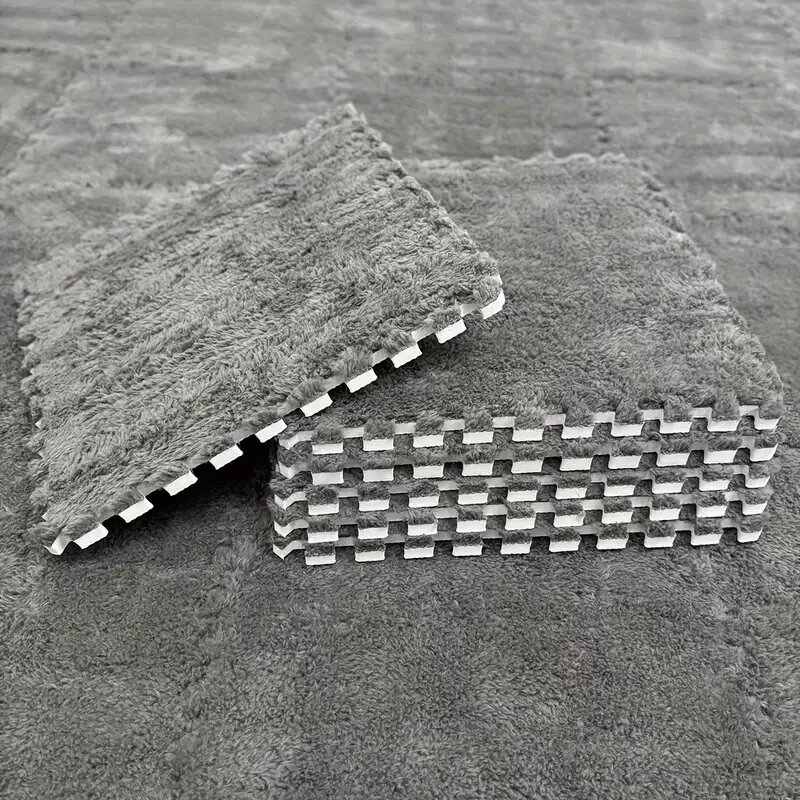 Плюшевые коврики-пазлы из пенополиэтилена для детей 4Pcs, Grey