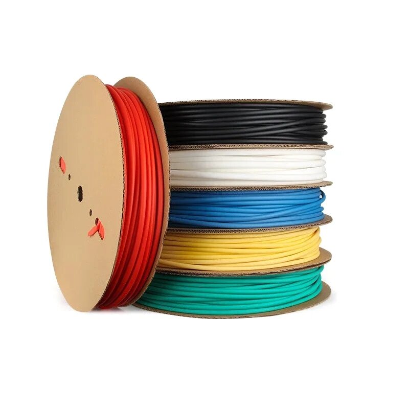 Термоусадочная трубка FATO PE 1-22 мм 4mm, черный, 200m