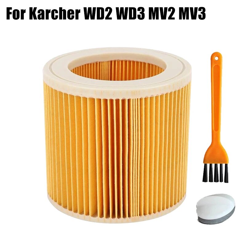 Запасные части для Karcher WD2250 WD3200 MV2 MV3 WD3 WD2 WD серии, вакуумные аксессуары для очистки, HEPA-картридж, фильтр