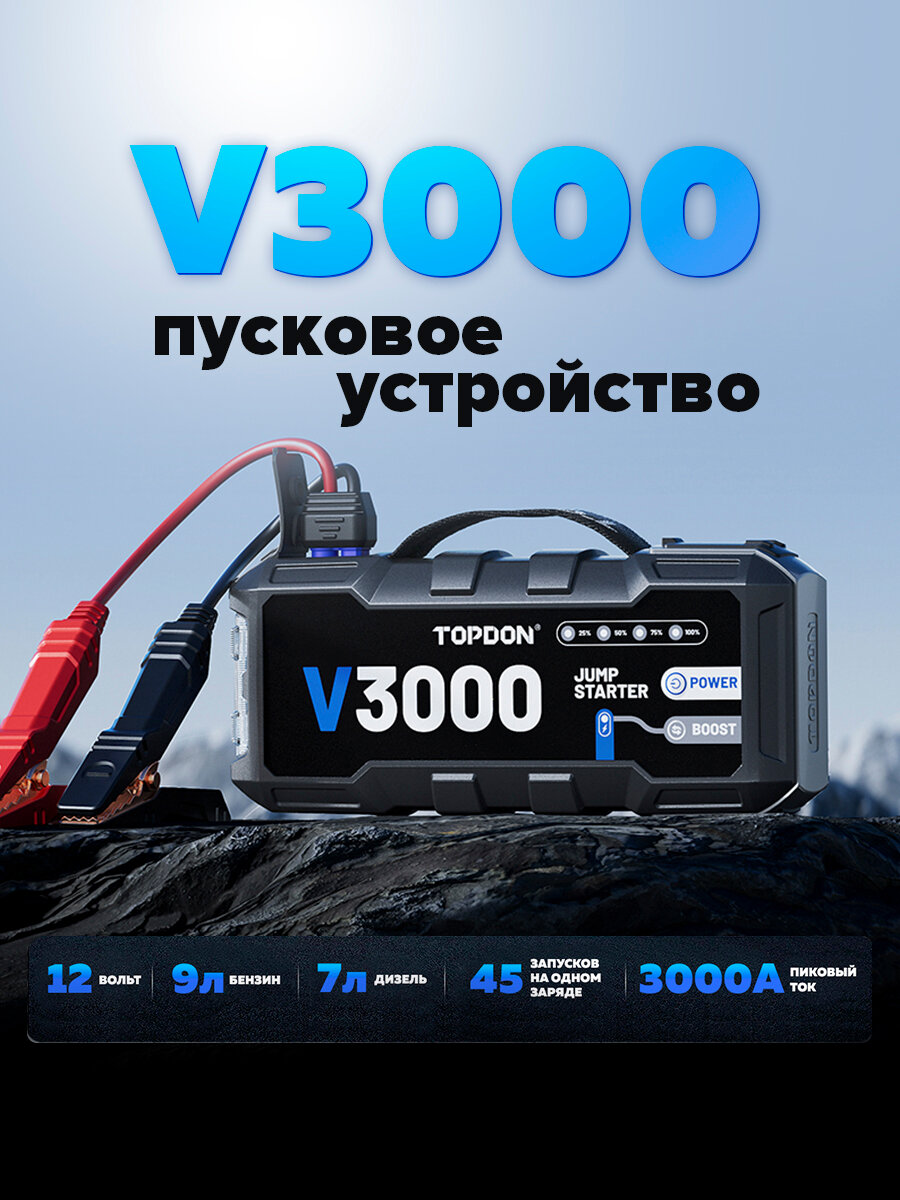 Пусковое устройство TOPDON V3000