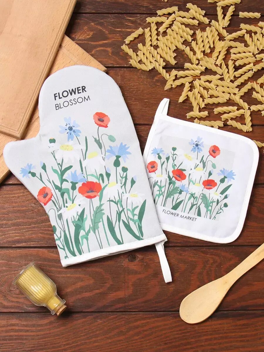 Набор кухонный Доляна "Полевые цветы"