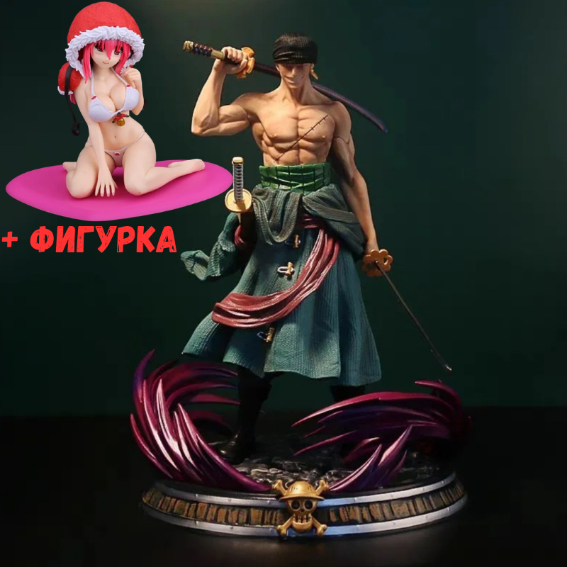 Рораноа Зоро " Ван Пис One Piece " Коллекционная Аниме Фигурка 26 см