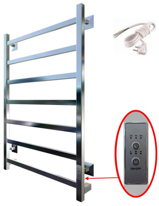 Полотенцесушитель электрический Тругор Пэк 20 80x40