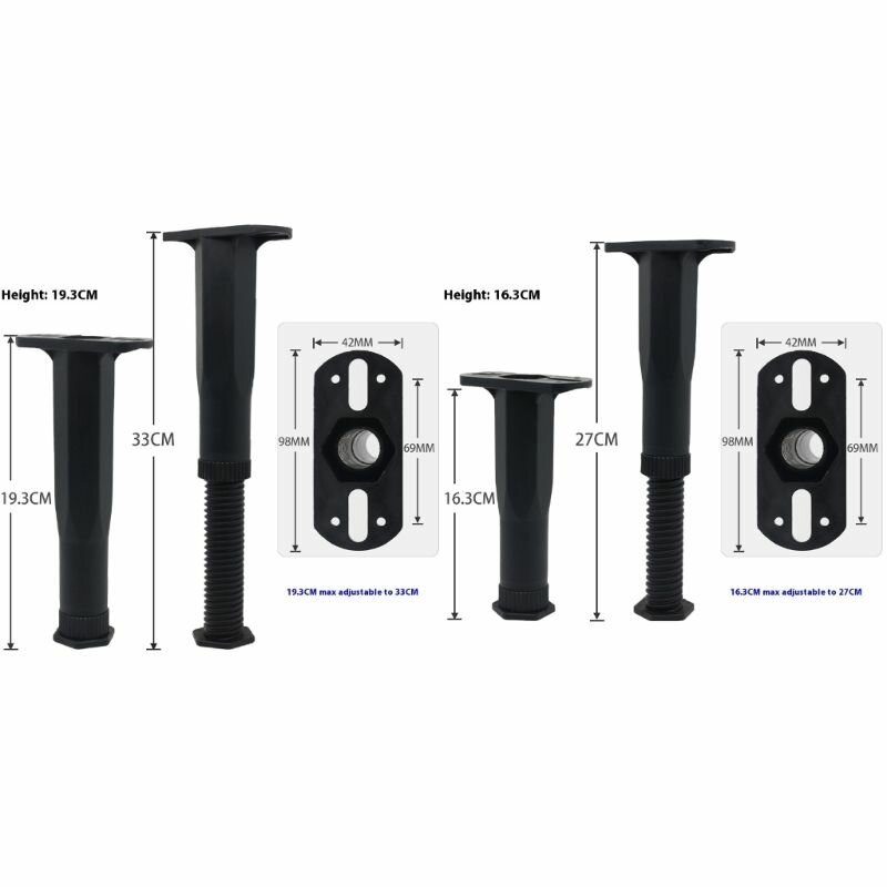 Ребристый каркас Т-образной регулируемой выдвижной кровати со средней ножкой-S