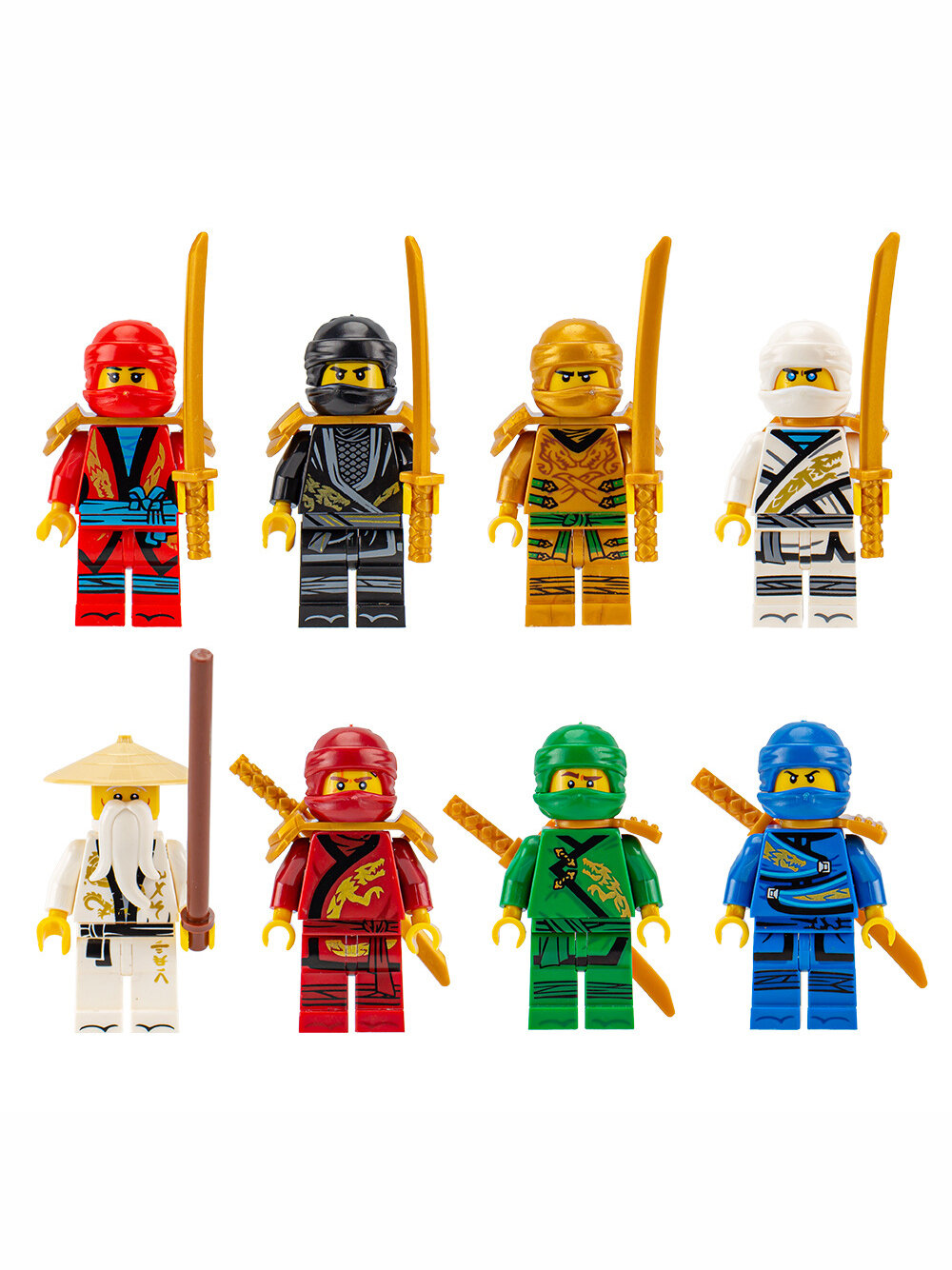 Набор фигурок минифигурки (совместим с лего) , Ниндзяго ( Ninjago) 8шт