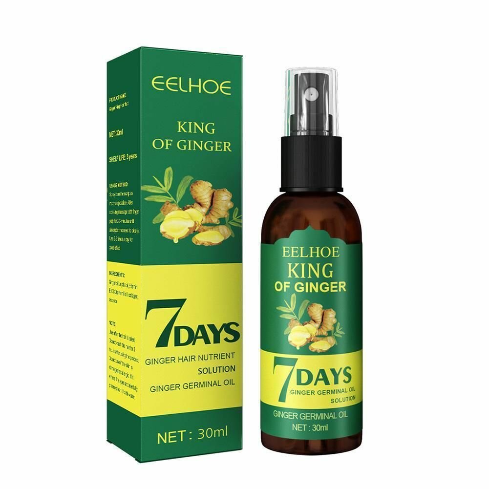 Спрей сыворотка от облысения с имбирным маслом, для питания и роста волос