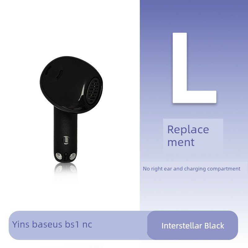 Baseus BS1 NC 95% новая запасная часть Bluetooth-наушника для левого уха, черный цвет, восстановленная