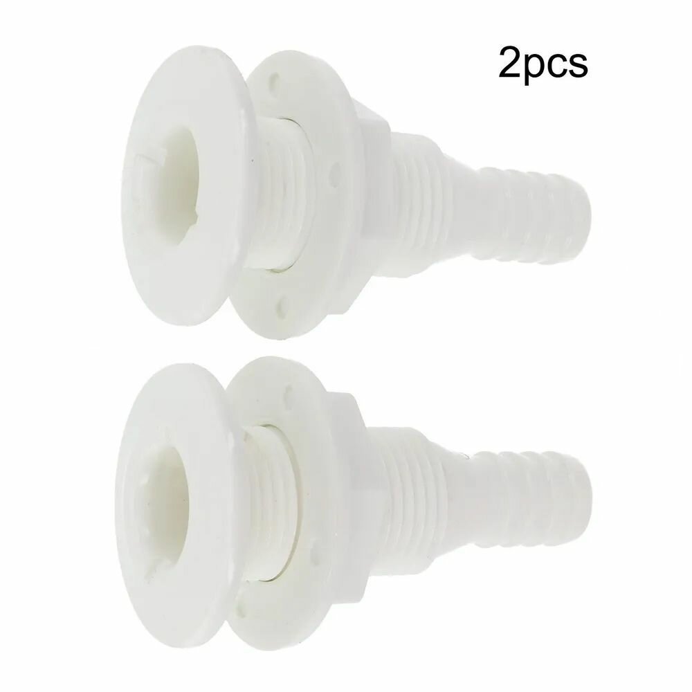 2 шт, сквозной фитинг для шланга трюмного насоса, 19 мм, 3/4 дюйма, слив для лодки