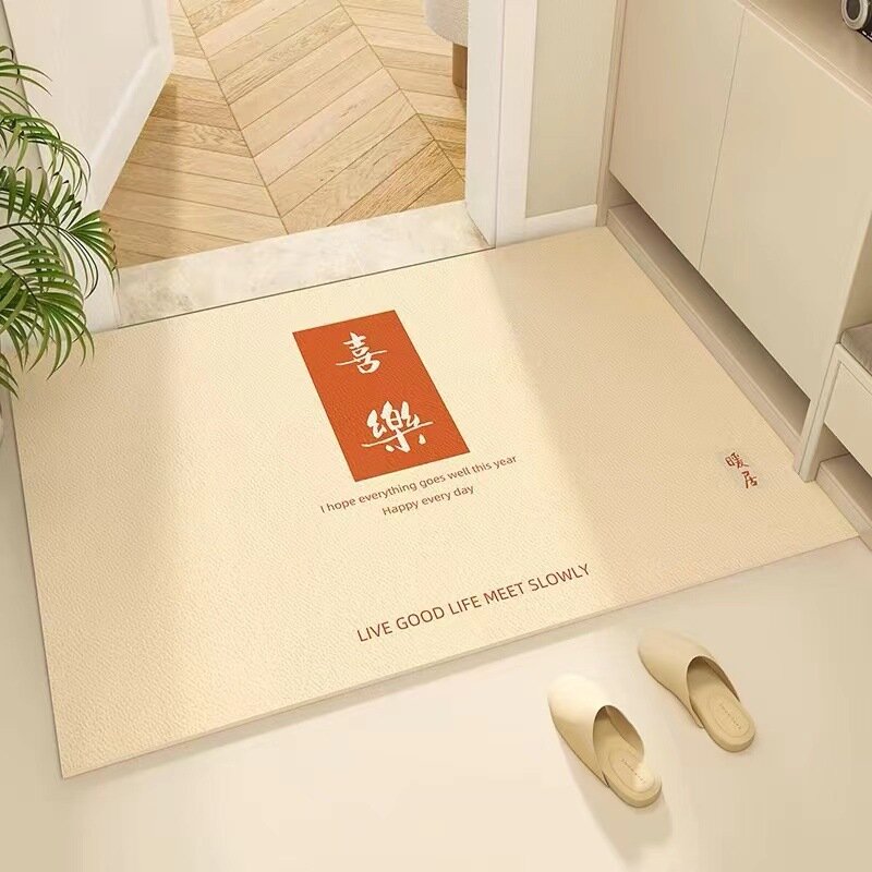 Коврик для входной двери из диатомитовой земли, коврик для ног, ковер для прихожей, водопоглощающий, нескользящий, грязеотталкивающий коврик, однослойный, дропшиппинг