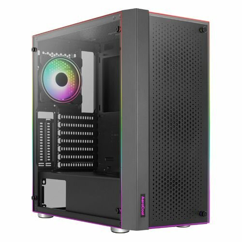 Корпус ATX Aerocool Skribble, Midi-Tower, без БП, черный [skribble-g-bk-v1]