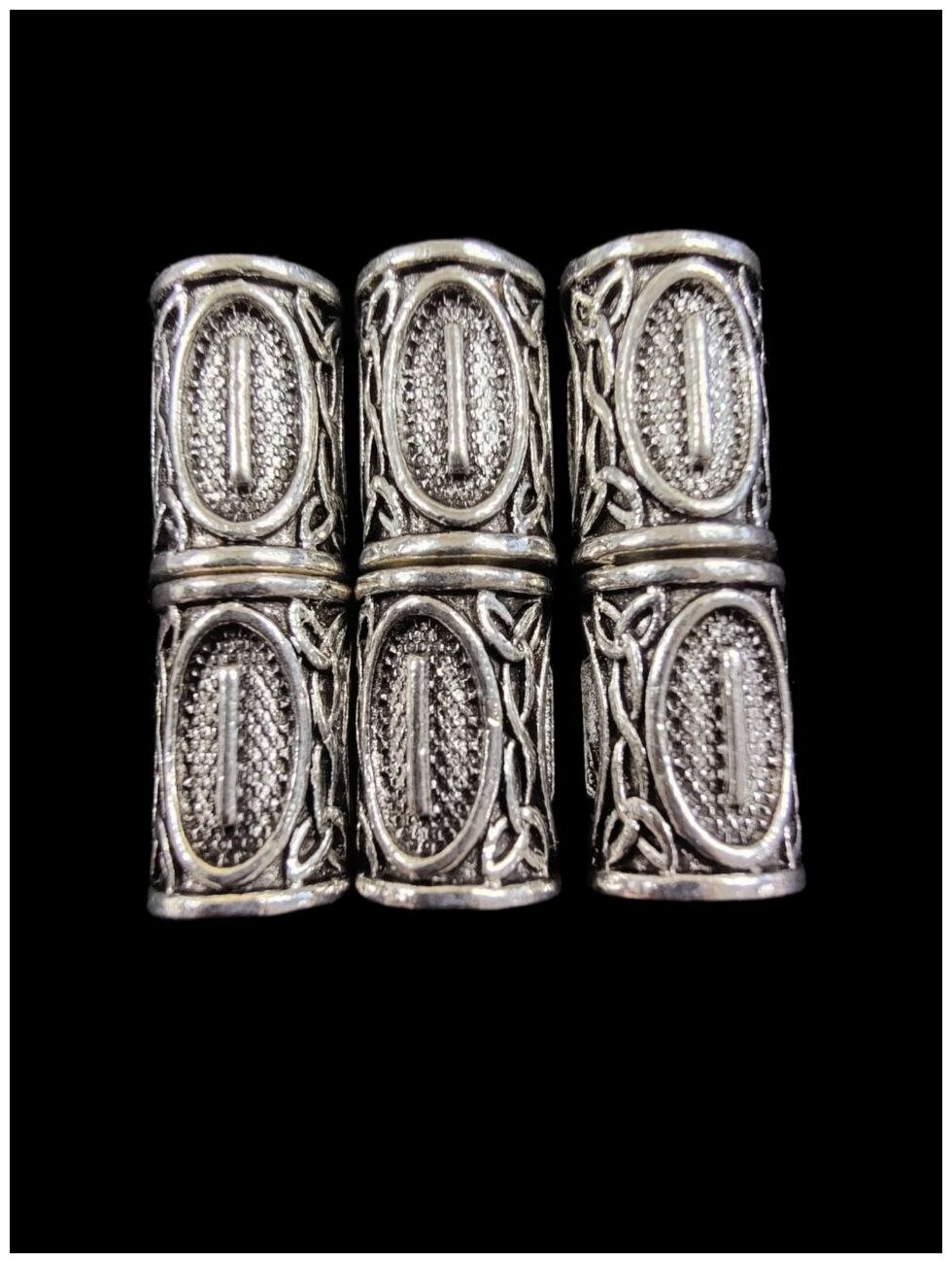 Скандинавские Руны "Иса", металл, для браслета, бороды, волос