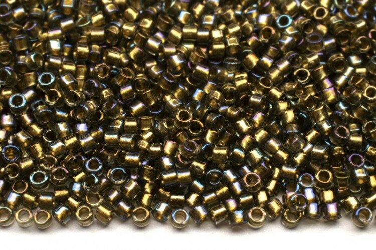 Бисер японский TOHO Treasure цилиндрический 11/0 #0271 золото/черный бриллиант, окрашенный изнутри, 5 грамм