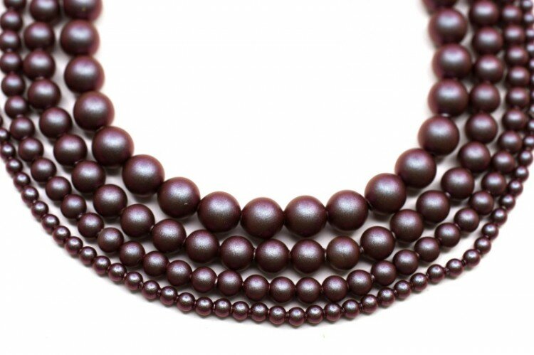 Жемчуг Swarovski 5810 #947 3мм Crystal Iridescent Red Pearl, 5810-3-947, 10шт