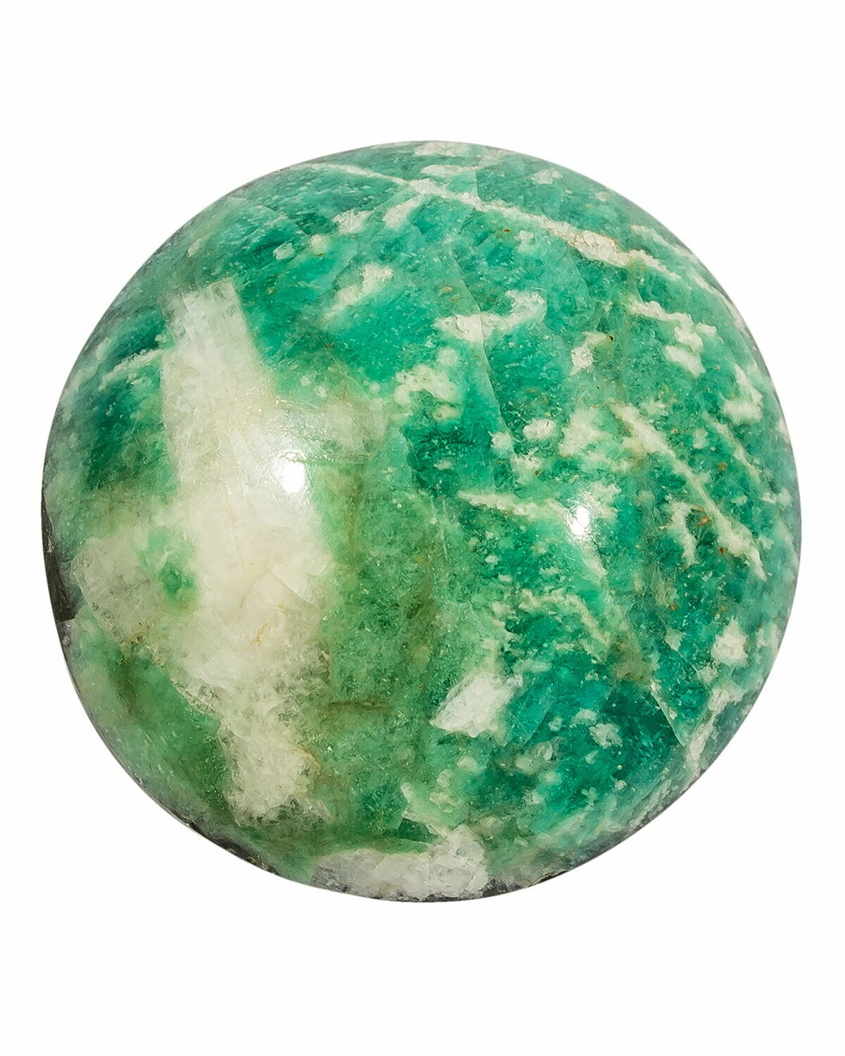 Кабошон из амазонита , размер 27х27х8 мм, на подложке из долерита, вес 7 грамм