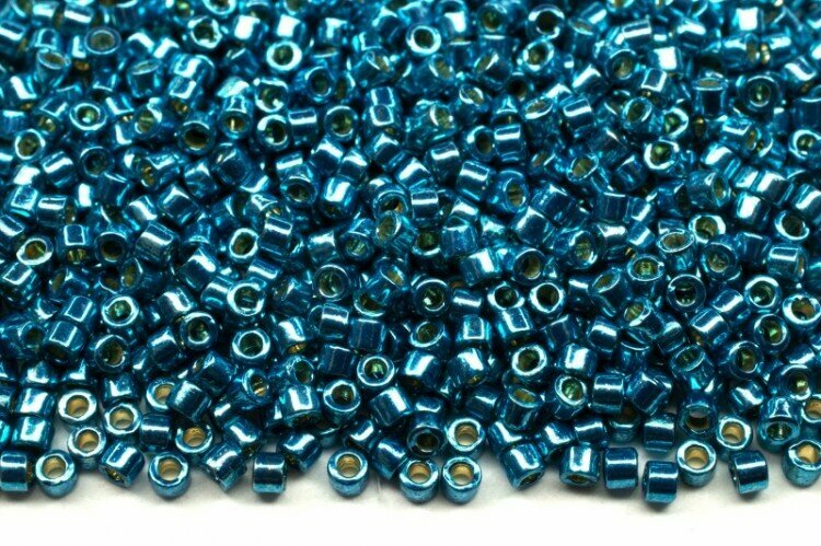 Бисер японский MIYUKI Delica цилиндр 11/0 DB-2513 Duracoat Galvanized, капри, 5 грамм