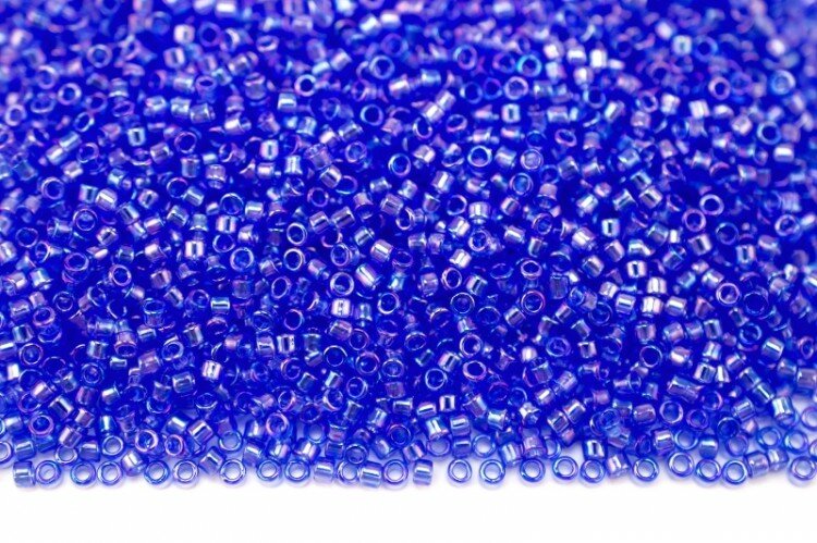 Бисер японский TOHO Treasure цилиндрический 11/0 #0178 сапфир, радужный прозрачный, 5 грамм