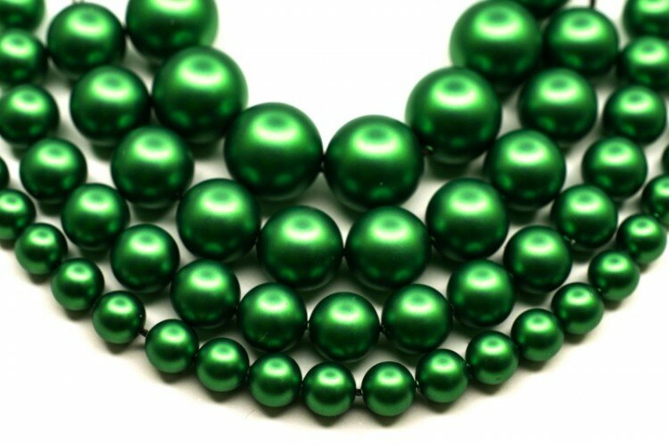 Жемчуг Swarovski 5810 #2014 12мм Crystal Eden Green Pearll, 5810-12-2014, 1шт