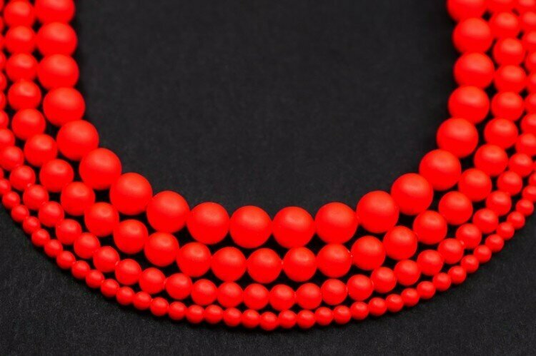 Жемчуг Swarovski 5810 #770 3мм Crystal Neon Red Pearl, 5810-3-770, 10шт