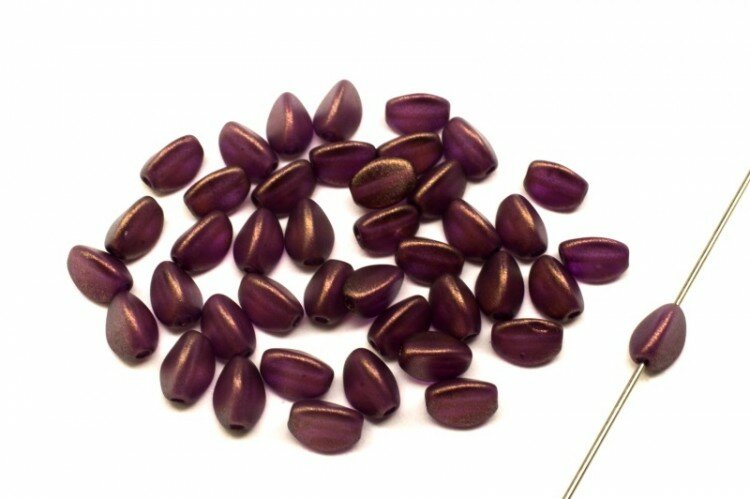Бусины Pinch beads 5х3мм, отверстие 0,8мм, цвет 00030/29261 Crystal Regal, 755-043, 10г (около 117шт)