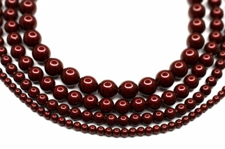 Жемчуг Swarovski 5810 #538 2мм Crystal Bordeaux Pearl, 5810-2-538, 10шт