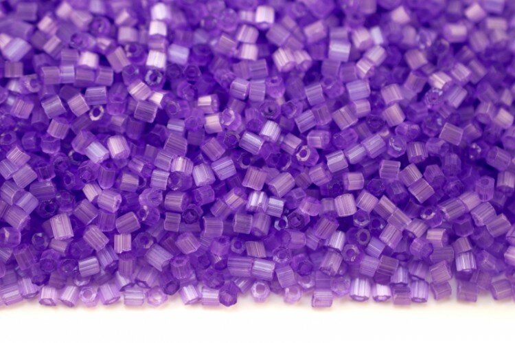 Бисер чешский PRECIOSA сатиновая рубка 10/0 05123 сиреневый, 50г
