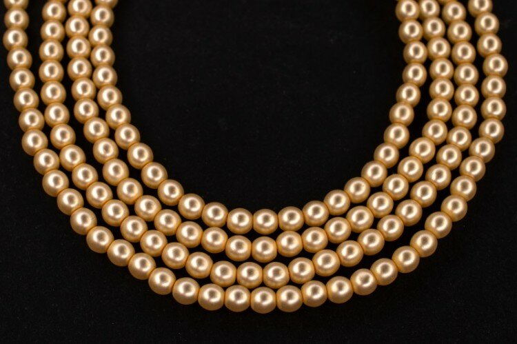 Жемчуг Preciosa, цвет 70514 матовый молочный, 4мм, 10шт