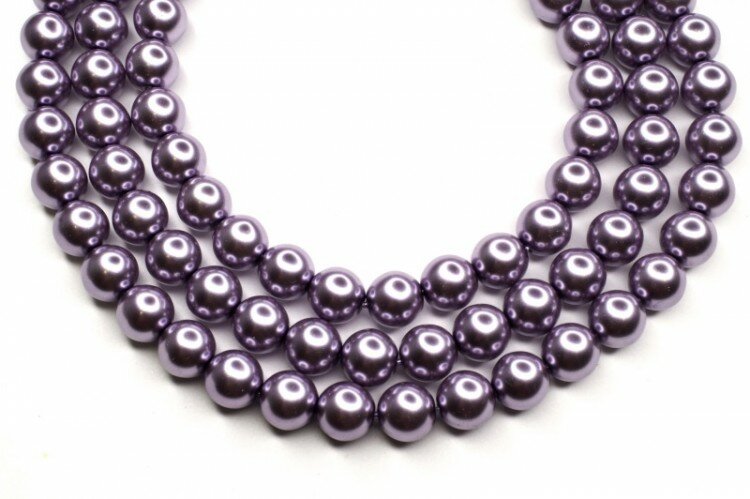 Жемчуг Preciosa, цвет 70022 сиреневый, 8мм, 10шт