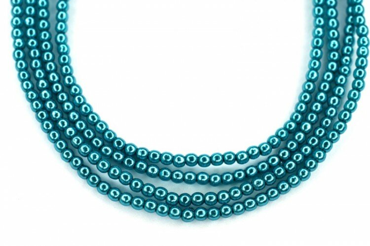 Жемчуг Preciosa, цвет 70469 бирюзовый, 2мм, 10шт