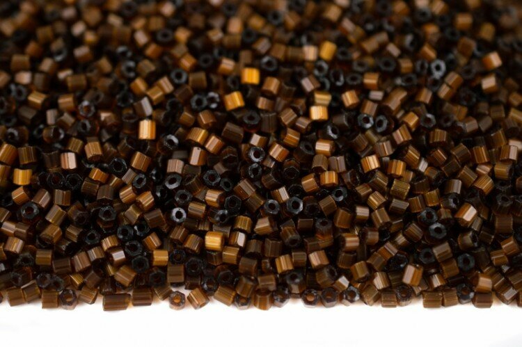 Бисер чешский PRECIOSA сатиновая рубка 10/0 15101 коричневый насыщенный, 50г