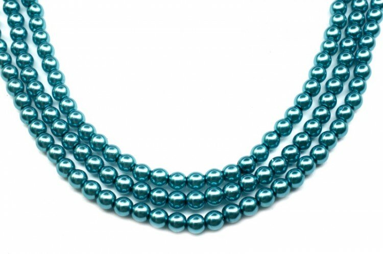 Жемчуг Preciosa, цвет 70469 бирюзовый, 3мм, 10шт