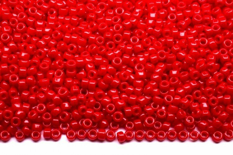 Бисер японский TOHO круглый 15/0 #0045А вишня, непрозрачный, 10 грамм