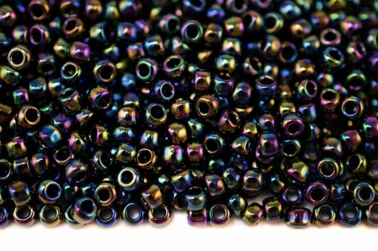 Бисер японский TOHO круглый 8/0 #0086 радужный ирис, металлизированный, 10 грамм