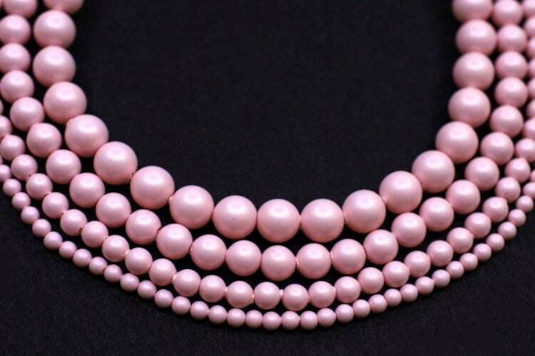 Жемчуг Swarovski 5810 #944 5мм Crystal Pastel Rose Pearl, 5810-5-944, 10шт