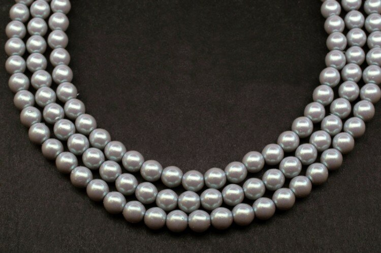 Жемчуг Preciosa, цвет 30003 серый радужный, 4мм, 10шт