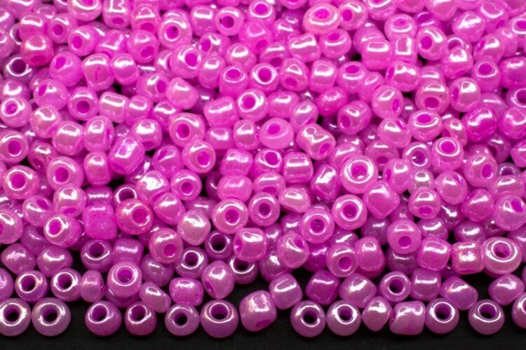 Бисер китайский круглый размер 8/0, цвет 0151 розовый непрзрачный, 450г